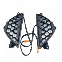 China Motorcycle Honeycomb Mesh Turn Signals High Brightness Amber Blinker Lights Fit Ninja ZX4RR ZX400 for sale
