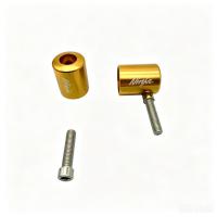 China CNC Aluminum Handlebar Crash Protector Bar End Sliders Anti-Fall Cover for Kawasaki Ninja250 Ninja300 Ninja400 for sale