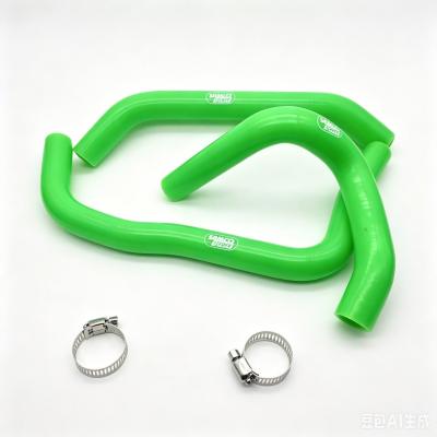 China ZX-4RR Modified Silicone Radiator Hose Red Green Racing Cooling Pipe for sale