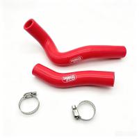 China Ninja400 Modified Silicone Radiator Hose Red Green Racing Cooling Pipe for sale