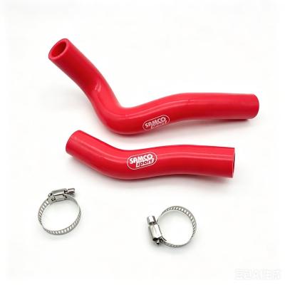 China Ninja400 Modified Silicone Radiator Hose Red Green Racing Cooling Pipe for sale
