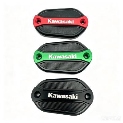 China Ninja400 CNC Brake Fluid Reservoir Cover Front Master Cylinder Cap for sale