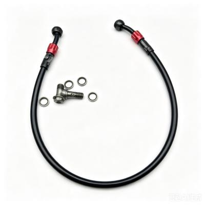 China 60cm Modified Motorcycle Brake Line, Stainless Steel Braided Brake Hose, Racing Upgrade Hydraulic Tube for Sport Bikes for sale
