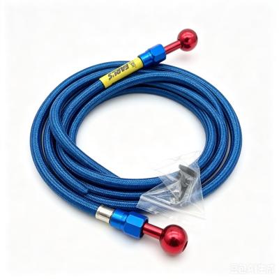 China KTM Blue Modified Brake Oil Hose, 1.3 1.5 2.2 Meter Braided Brake Line, Off-Road Racing Hydraulic Tube Upgrade Parts for sale
