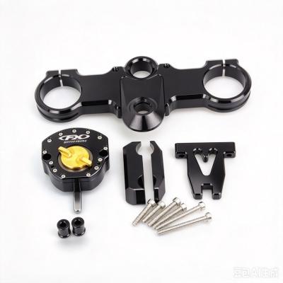 China KTM RC390 Upper Triple Clamp & Handlebar Bracket, CNC Top Fork Clamp Mount Replacement Kit for sale