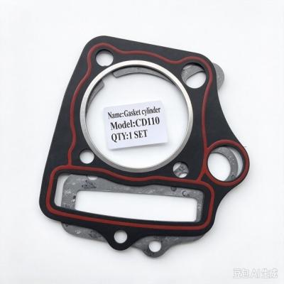 China CD110 52.4mm Cylinder Gasket Set, Upper & Lower Engine Sealing Gasket for 110cc Motorcycle for sale