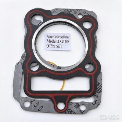 China Motorcycle CG150 Cylinder Gasket Kit, High Toughness Upper & Lower Sealing Gasket for Air-cooled Engine for sale