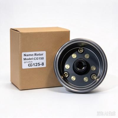China Motorcycle CG150 8 Poles Magnetic Rotor, Engine Magneto Flywheel Replacement Spare Part for sale