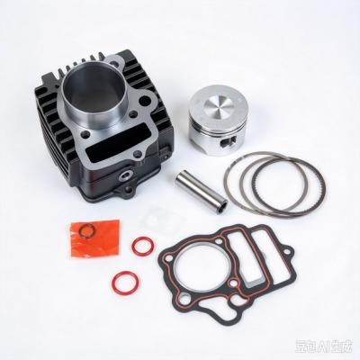 China Motorcycle CD110 Complete Cylinder Kit, High Precision 52.4mm Bore Engine Cylinder Set for sale