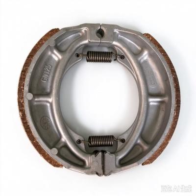 China GS125 Motorcycle Drum Brake Shoes, Rear Brake Shoe Set for Suzuki GS125 Motorbike for sale
