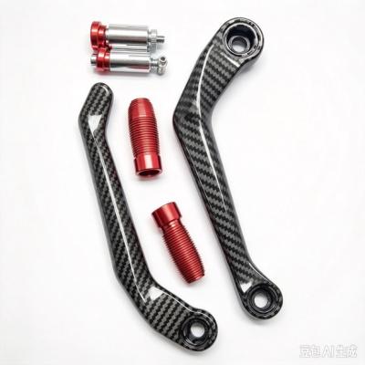 China Carbon Fiber Handguard Crash Bar, Motorcycle Carbon Fiber Hand Guard Anti-Crash Protection Bar for sale