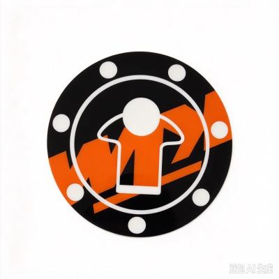 China KTM Fuel Tank Cap Sticker, 3D Gel Gas Oil Cap Protector Decal for KTM Duke Series Motorcycle for sale