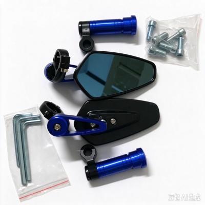 China CNC Aluminum Motorcycle Rearview Mirror, Universal Modified Side Mirror for Street Bike Scooter for sale