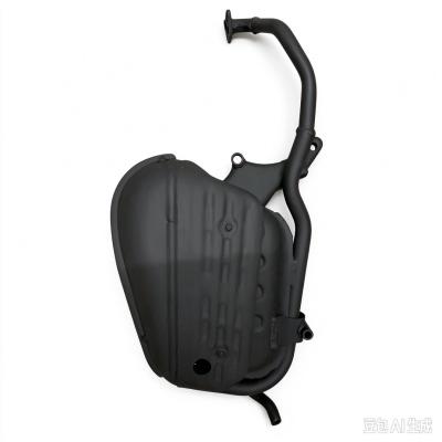 China Honda CH125 Water Cooled Exhaust Muffler, 125cc 4-Stroke Scooter Exhaust Pipe Silencer for CH125 Spacy Big Shark for sale