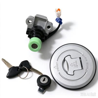 China TVS Apache RTR160 Ignition Lock & Fuel Tank Cap Lock Set, Motorcycle Key Lock Assembly for TVS160 Apache RTR 160 2V /4V for sale