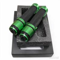 China CNC Aluminum Motorcycle Handlebar Grips, Non-Slip Rubber Hand Grips for 7/8