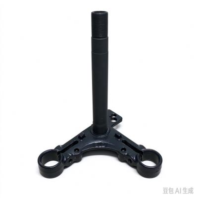 China CG125 Motorcycle Steering Stem Triple Clamp, Front Fork Bottom Yoke Steering Column Assembly for sale