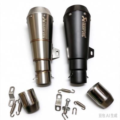 China JY-0075 Motorcycle Exhaust Muffler, Stainless Steel Silencer Aftermarket Replacement for sale