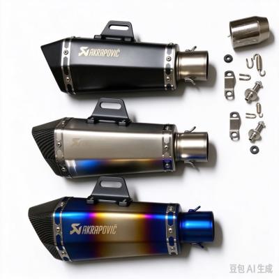 China JY-0065 Motorcycle Exhaust Muffler, Stainless Steel Silencer Aftermarket Replacement for sale