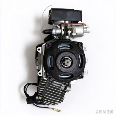 China 49CC Black ATV Engine, 2 Stroke Air Cooled Complete Motor for Mini Quad ATV Aftermarket Replacement for sale