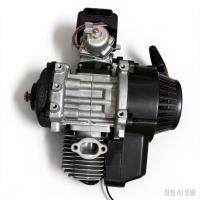 China 49CC Black ATV Engine, 2 Stroke Air Cooled Complete Motor for Mini Quad ATV Aftermarket Replacement for sale