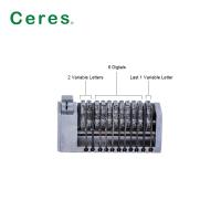 China 11 Digits Leibinger Numbering Machine Parts 3/16'' Gothic for sale