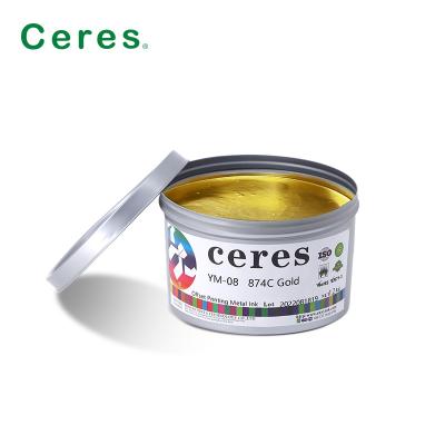 China Gold Offset Printing Ink Long Lasting Environmentally Friendly Metal Ink For 3 Pieces Can for sale