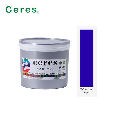 China Violet CMYK Offset Printing Ink Tinplate For Tin Box Oven Dry for sale