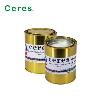 China PVC PET Security Printing Ink 1kg Can Lottery Ticket Water Based Printing Ink for sale