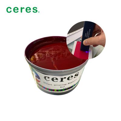 China Offset Magnetic Printing Ink Red Color 1Kg / Can Normal Dry for sale