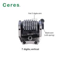 China Leibinger Numbering Machine Parts GTO Offset Machine 7 Digits Backward Gothic for sale