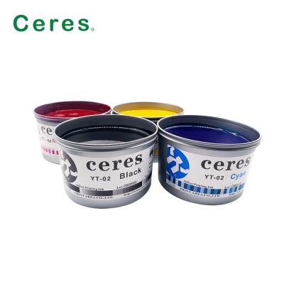 China Ceres High Gloss YY02/YY03/YY09 Model Oil Base Offset Printing Ink with 2 Years Validity for sale