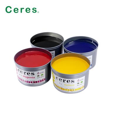China Ceres A-1 Non-toxic High Gloss 2 Year Shelf Life Soy Bean Offset Printing Ink for CMYK Color for sale