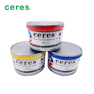 China Magenta Sublimation Ink for Offset Printing with 180-220 Degree Transfer Temperature and 70-110 Gram Paper Weight for Small Color Difference for sale