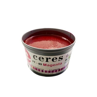 China Ceres YT-03 AA+ Grade Environmental Anti-skin Offset Printing Ink for Sheet-fed Offset Press for sale