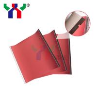 China Ruby Carat Offset Printing Blanket UV Rubber PHOENIX 329 Red 1.96mm Thickness for sale