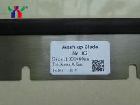 China 11 Holes Rubber Heidelberg Wash Up Blades SM102 Offset Printing Machine Parts for sale