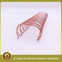 China Notebook Pantone Double Loop Wire 0.9mm Steel Calendar Binding Wires for sale