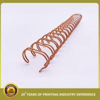 China Notebook Pantone Double Loop Wire 0.9mm Steel Calendar Binding Wires for sale