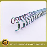 China Calendar 1.2mm 1mm Double Loop Wire Nylon Coated Steel Book Binding Wire for sale