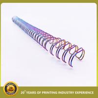 China Calendar 1.2mm 1mm Double Loop Wire Nylon Coated Steel Book Binding Wire for sale