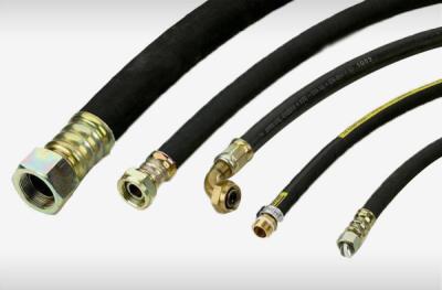 China Steel Wire Braided Flexible Hose Hydraulic Industrial Pipe High Pressure 45MPA for sale