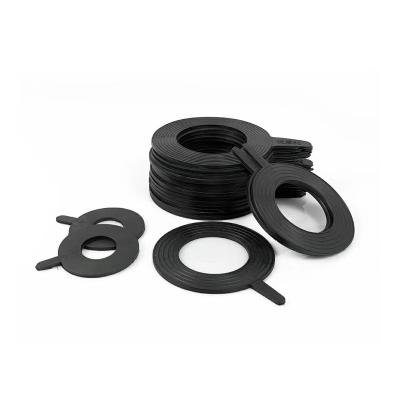 China 1/16 Inch Thickness Rubber Flange Gasket with Excellent Chemical Resistance and Flange for sale