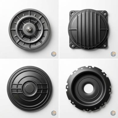 China FKM High Temperature Resistant Valve Rubber Diaphragm 200C Chemical Corrosion Proof Custom Size for sale