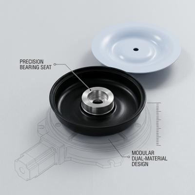 China NBR Oil Resistant Hydraulic Valve Rubber Diaphragm 90 Shore A High Pressure Fuel System Seal for sale