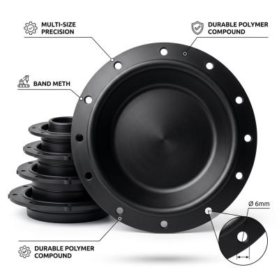 China Natural Rubber NR T24 Brake Chamber Valve Diaphragm 2 Million Cycle Nylon Reinforced Deep Type for sale