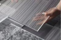 China 10mm Double Glazing Fabric Sandwich Laminated Glass With Customized Size for sale