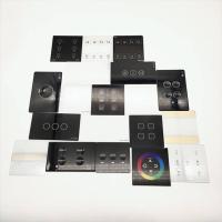 China Printing Tempered Silk Screen Glass Custom Cover Glass For Touch Screen for sale