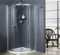 China Quadrant Sliding Glass Shower Enclosure Two Fixed Panels One Door for sale