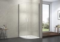 China Quadrant Sliding Glass Shower Enclosure Two Fixed Panels One Door for sale